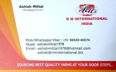R.M.International India - Yarn Manufacturer & Exporter in India