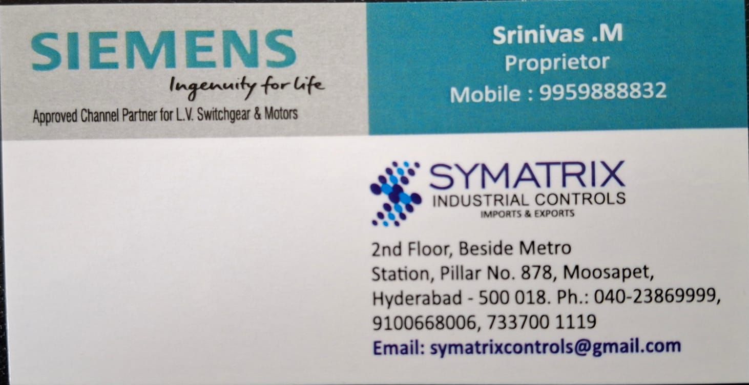 Symatrix Industrial Controls - Exporter & Supplier from Hyderabad India